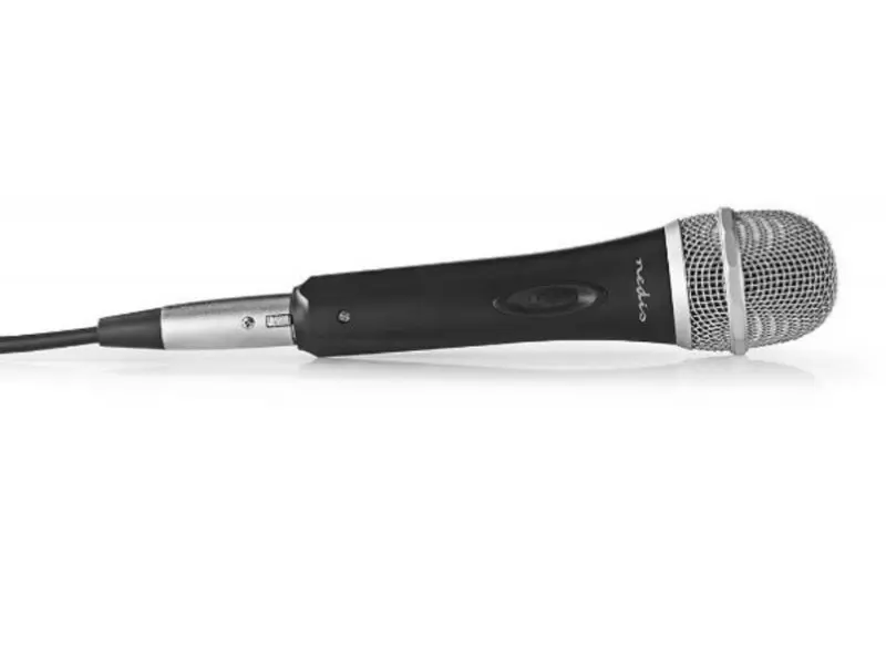 Nedis MPWD50CBK Karaoke mikrofon, 6.35mm, Crno-sivi