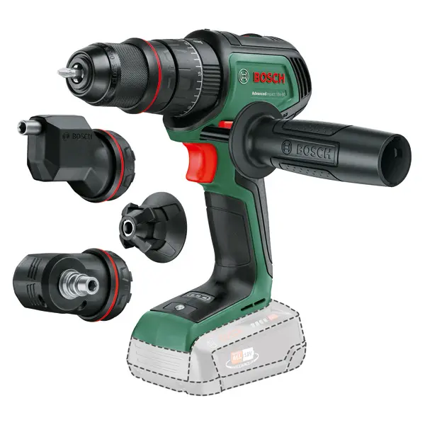 Bosch Akumulatorska vibraciona bušilica AdvancedImpact 18V-80 QuickSnap, bez baterije i punjača 06039E2103