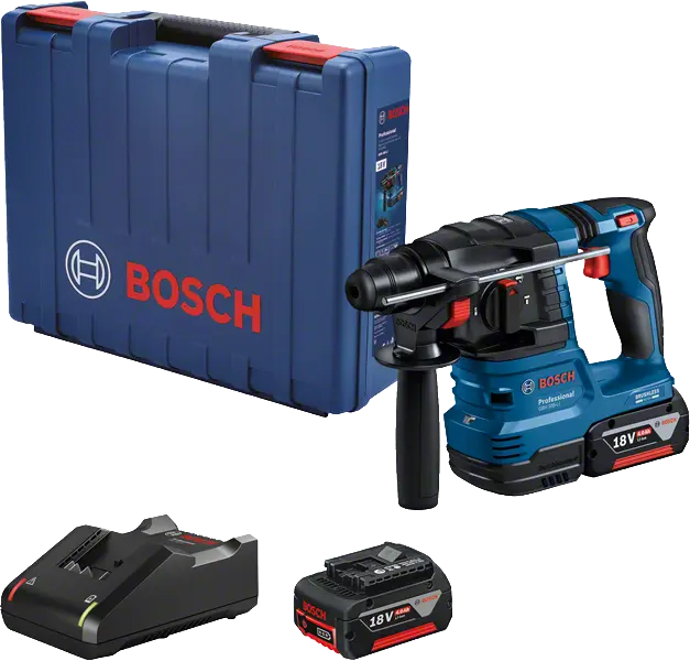 Bosch Akumulatorski elektro-pneumatski čekić za bušenje sa OneChuck Professional GBH 0611924101, 18V, Plavo-crni