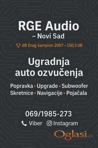 Auto ozvučenje - nadogradnja, prepravka, servis.