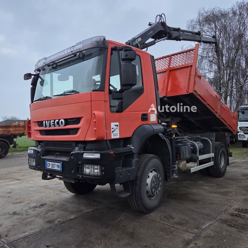 IVECO TRAKKER 310 AD190T31 4X4 TIPPER CRANE HIAB 111 ES2 HIDUO (2 EXT) kiper