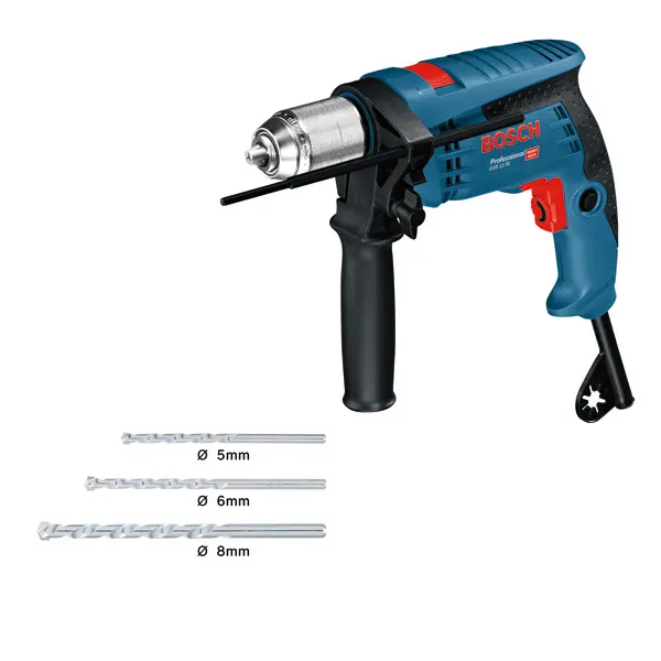 Bosch Vibraciona bušilica GSB 13 RE u koferu + 3-delni set burgija za zid CYL 5/6/8mm 0601217104