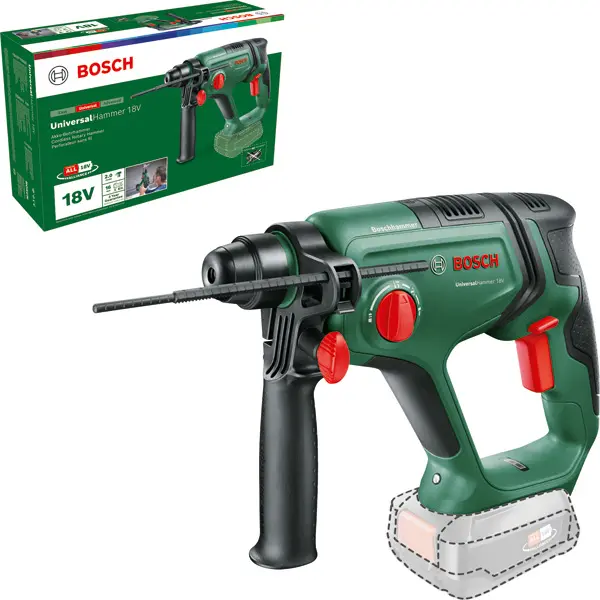Bosch Akumulatorski elektro-pneumatski čekić UniversalHammer 18V Solo, Bez baterije i punjača 06039D6000