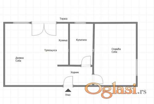 Stari Futog-Uknjižen Dvosoban stan 41 m2-065/385 8880