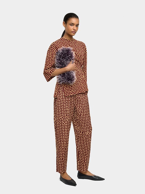 PRINTED LOOSE-FITTING TROUSERS