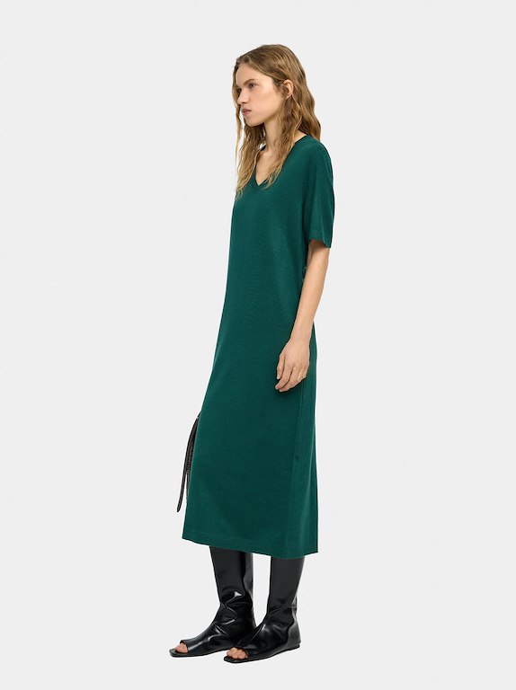 MIDI KNIT DRESS WITH STRAP