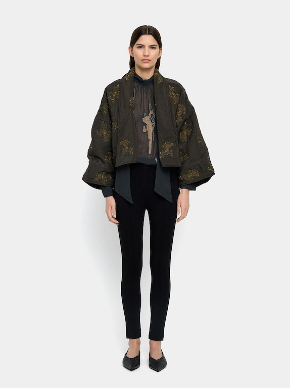 KIMONO JACKET WITH EMBROIDERY