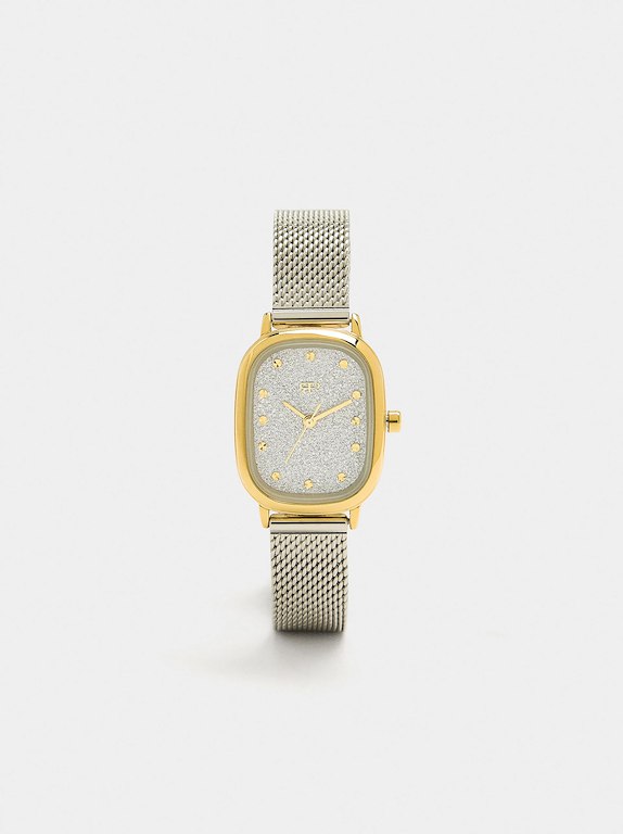 RECTANGULAR WATCH MESH BRACELET