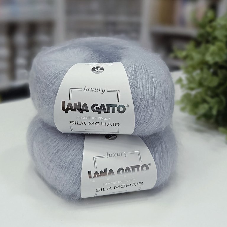 Lana Gatto SILK MOHAIR SVETLO SIVI 6033