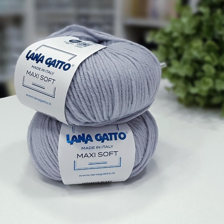 Vunica LANA GATTO MAXI SOFT siva sa lila primesom 12504