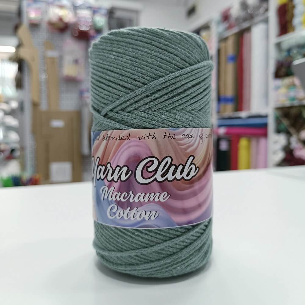 MAKRAME konac Yarn club žalfija zeleni