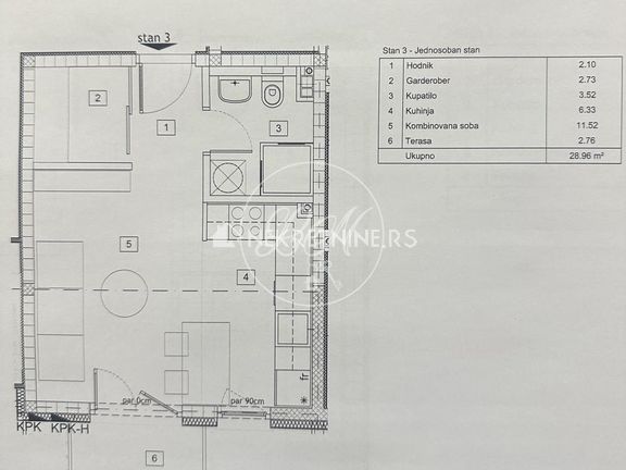Zvezdara, novogradnja, 1.0, useljiv krajem 2026, ID#1272
