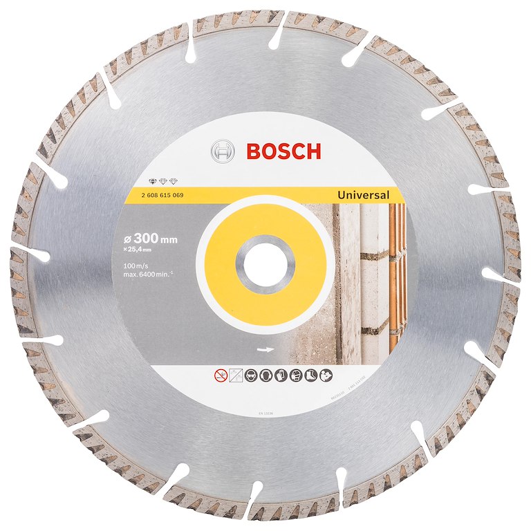 Bosch Dijamantska rezna ploča Standard for Universal 300x25,4 2608615069, 300x25.4x3.3x10mm