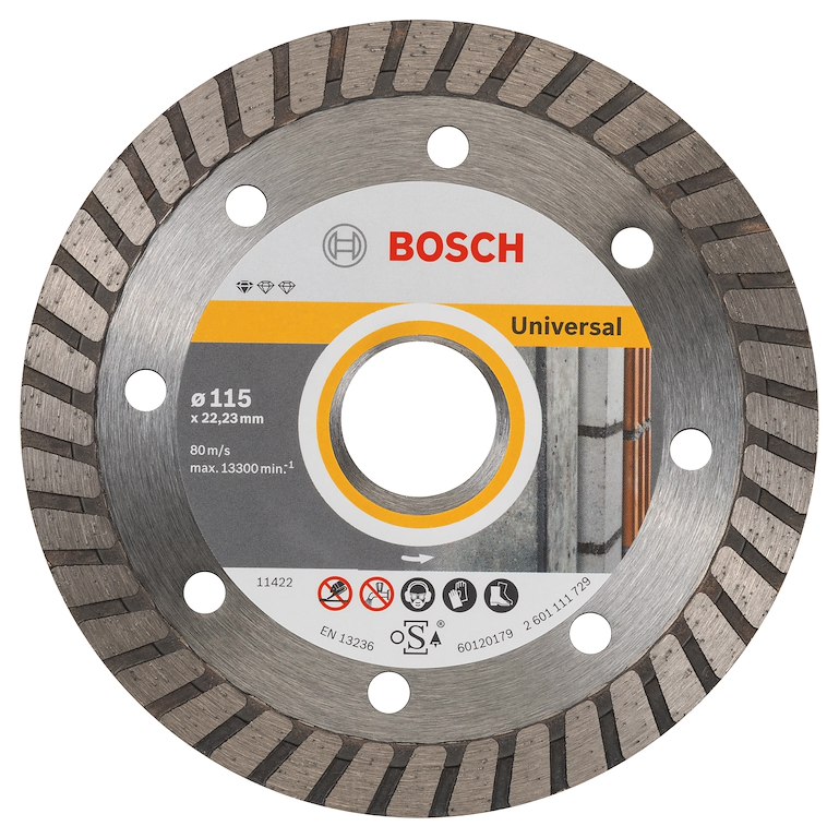 Bosch Dijamantska rezna ploča Standard for Universal Turbo 2608603249, 115 x 22,23 x 2 x 10 mm