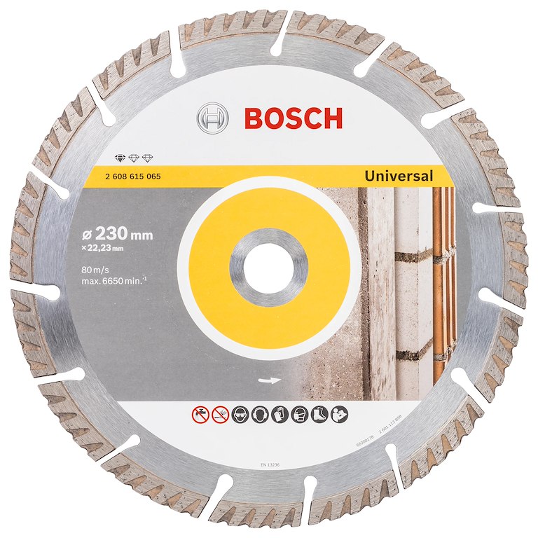 Bosch Dijamantska rezna ploča Standard for Universal 230x22,23 2608615065, 230x22.23x2.6x10mm