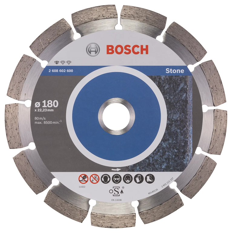 Bosch Dijamantska rezna ploča Standard for Stone 2608602600, 180 x 22,23 x 2 x 10 mm