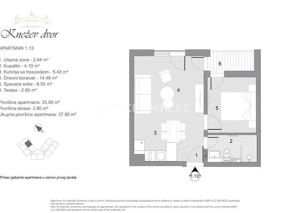 Stan 38.4 m2 na Divčibarama - Knežev dvor