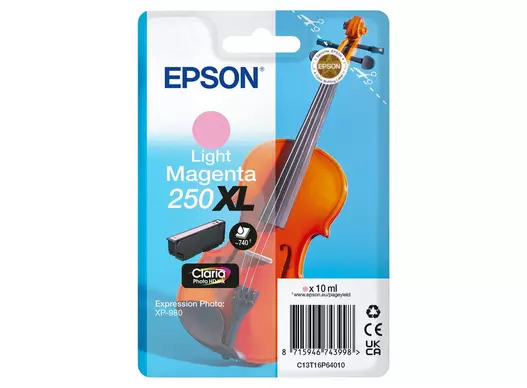 Singlepack Light Magenta 250XL Violin Claria Photo HD Ink