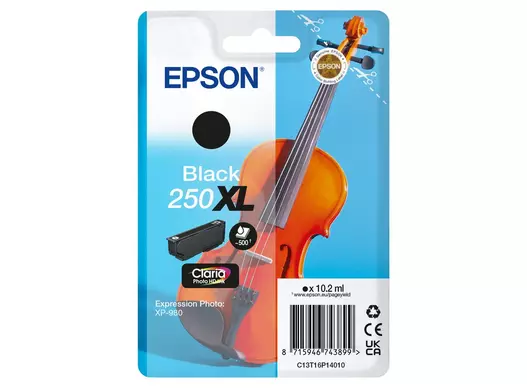 Singlepack Black 250XLViolin Claria Photo HD Ink