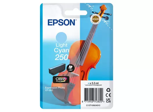 Singlepack Light Cyan 250 Violin Claria Photo HD Ink