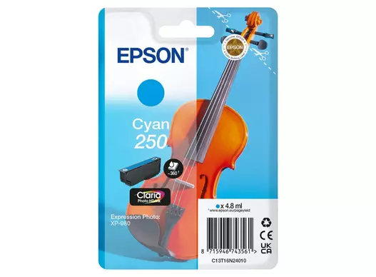 Singlepack Cyan 250 Violin Claria Photo HD Ink