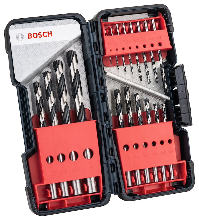 Bosch HSS spiralna burgija PointTeQ 18-delni ToughBox Set 2608577350
