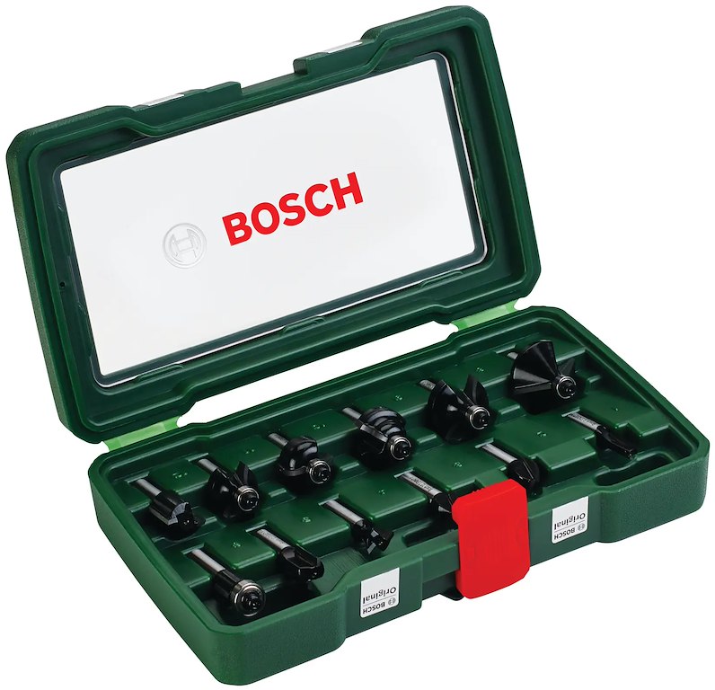 Bosch 12-delni set TC glodala (8 mm prihvat) 2607019466