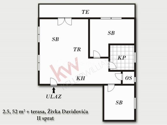 Stan 3.0, 52m2, Živka Davidovića (Beograd), 159000e