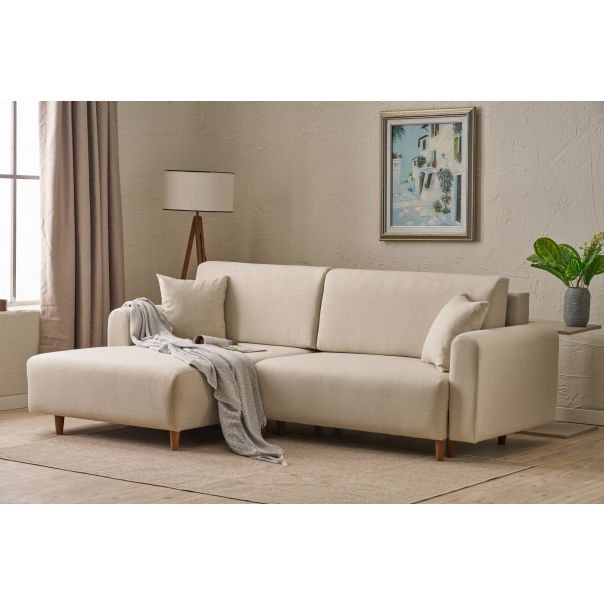 ATELIER DEL SOFA Ugaona garnitura Mane, leva, krem