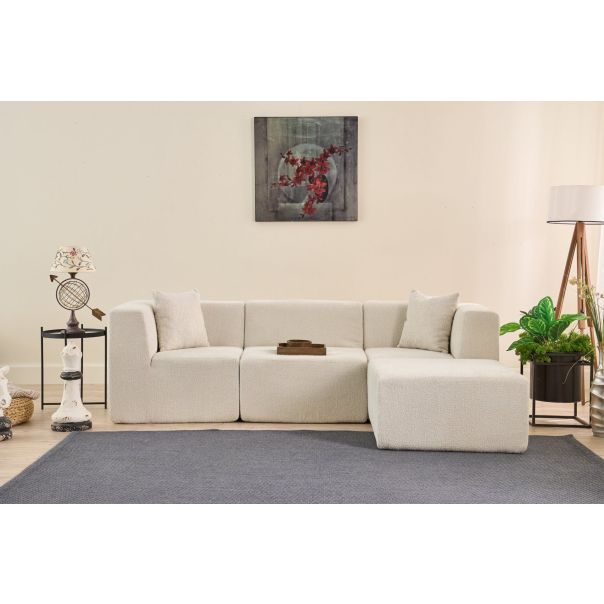 ATELIER DEL SOFA Ugaona garnitura Raks, krem