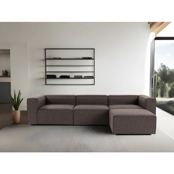 ATELIER DEL SOFA Ugaona garnitura Fora, tamno braon