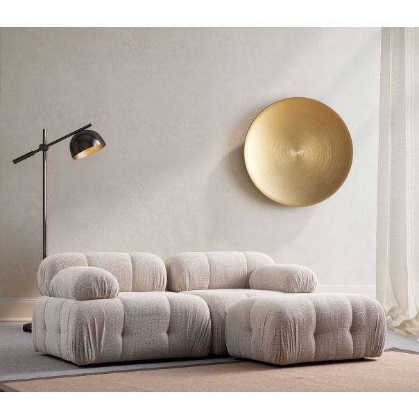 ATELIER DEL SOFA Modularna ugaona garnitura Petite 2, krem