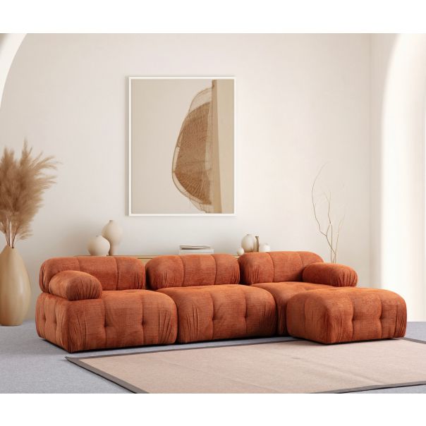 ATELIER DEL SOFA Modularna ugaona garnitura Petite 3, narandžasta