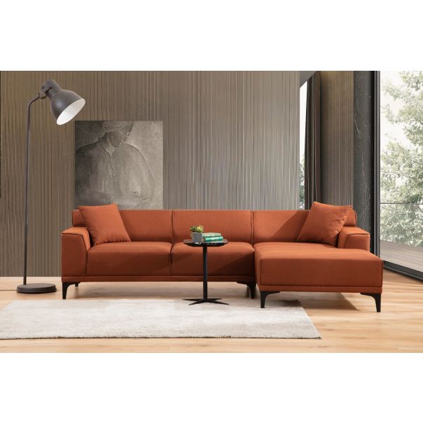 ATELIER DEL SOFA Ugaona garnitura Petra, desna, narandžasta