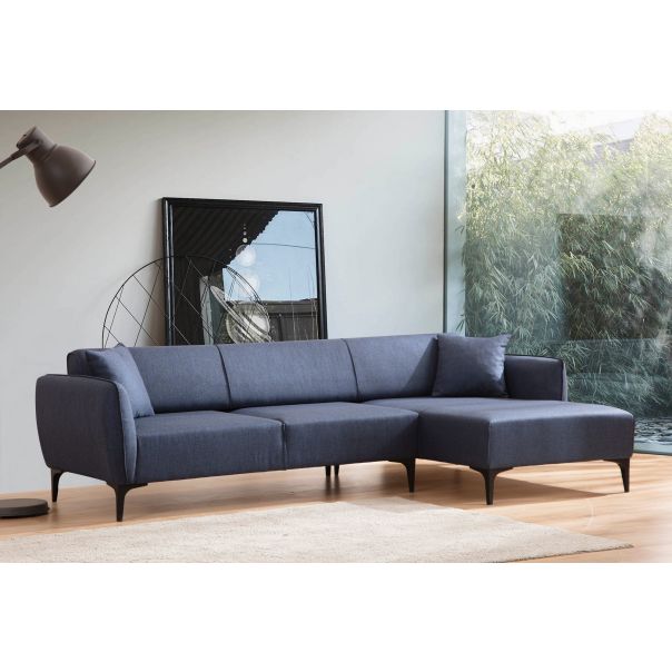 ATELIER DEL SOFA Ugaona garnitura Belissimo, desna, plava