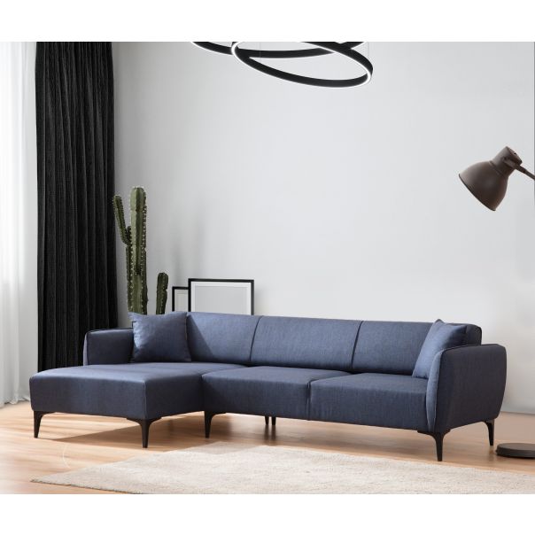 ATELIER DEL SOFA Ugaona garnitura Belissimo , leva, plava