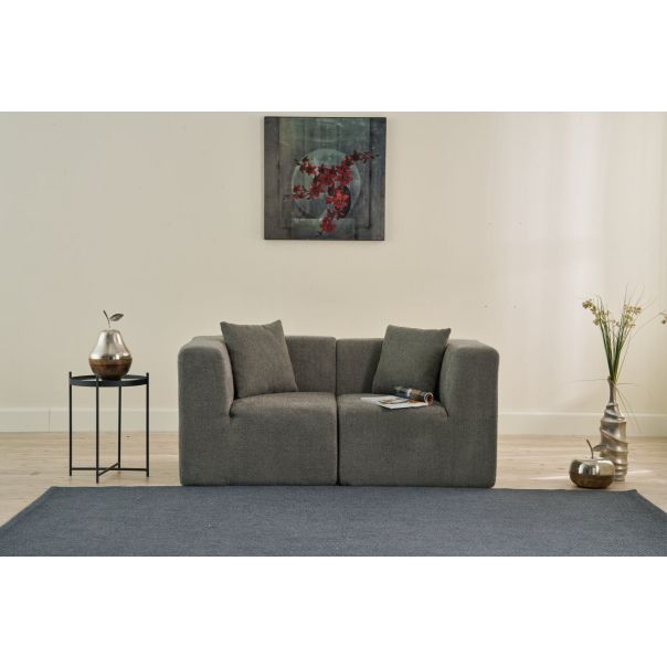 ATELIER DEL SOFA Dvosed Raks, siva