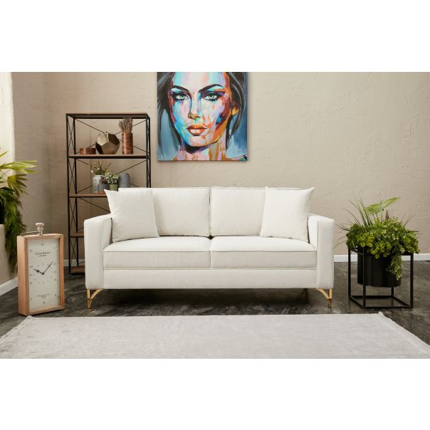 ATELIER DEL SOFA Dvosed Berlin, krem/zlatna