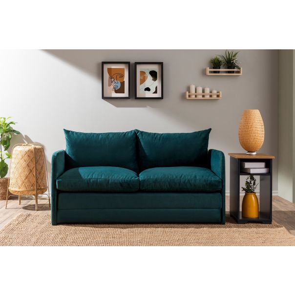 ATELIER DEL SOFA Dvosed Saga XL, petrolej