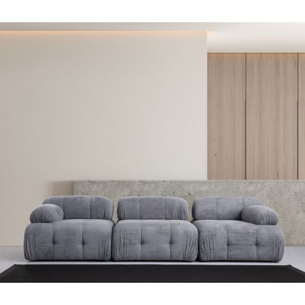 ATELIER DEL SOFA Trosed Petite 3, siva