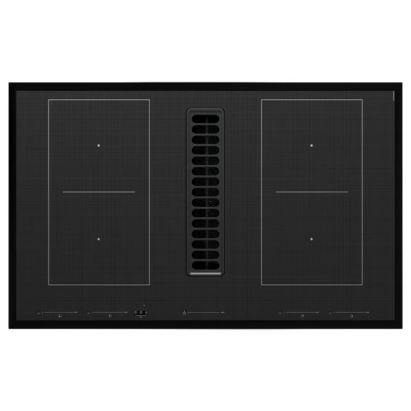 Indukc. gr. ploča/ugr. aspirator, IKEA 500 crna, 83 cm