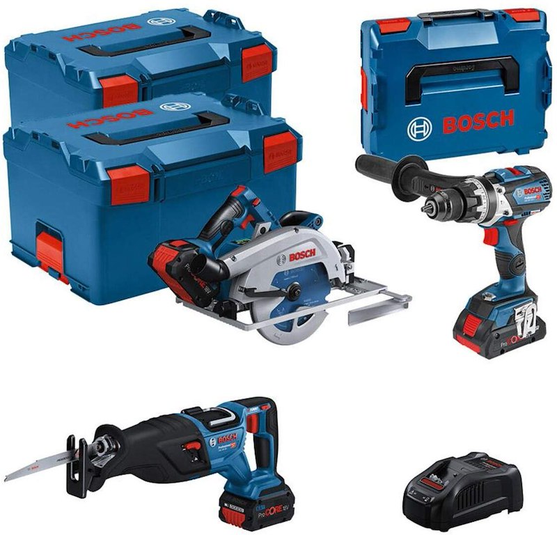 Bosch akumulatorski set GSR 18V-110 C + GKS 18V-68 GC + GSA 18V-28 (0615990N38)