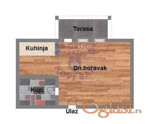 Garsonjera 20m2 Centar