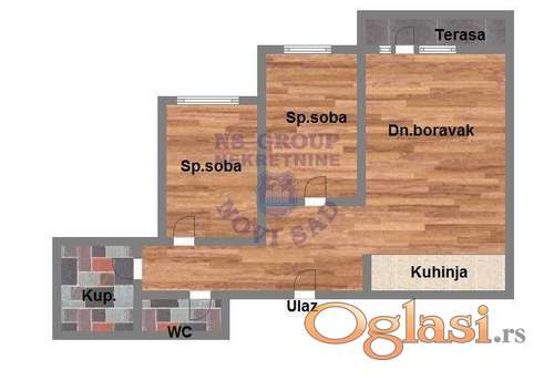 Trosoban 61m2 Somborski bulevar