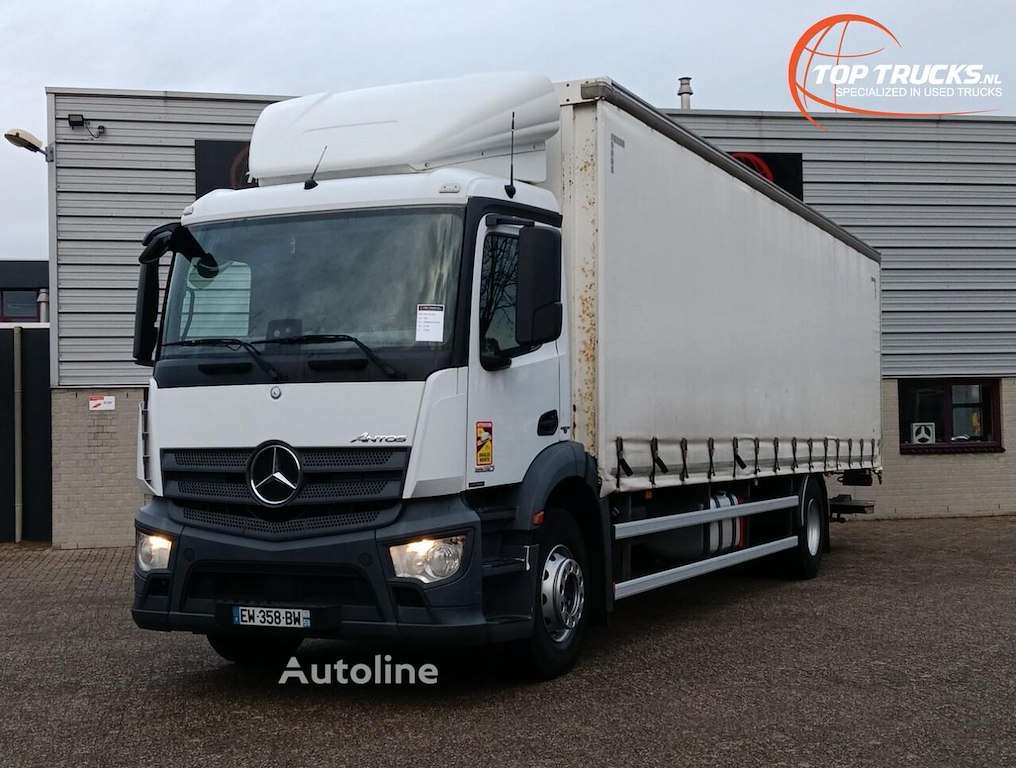 Mercedes-Benz Antos 1830 DHollandia Laadklep, Loadlift 1.500 kg, kamion sa klizna zavesa cerada