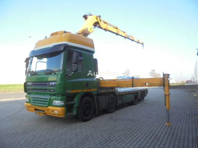 DAF CF 85 410 8X2 HIAB 422/5 HI PRO NL TRUCK kamion platforma