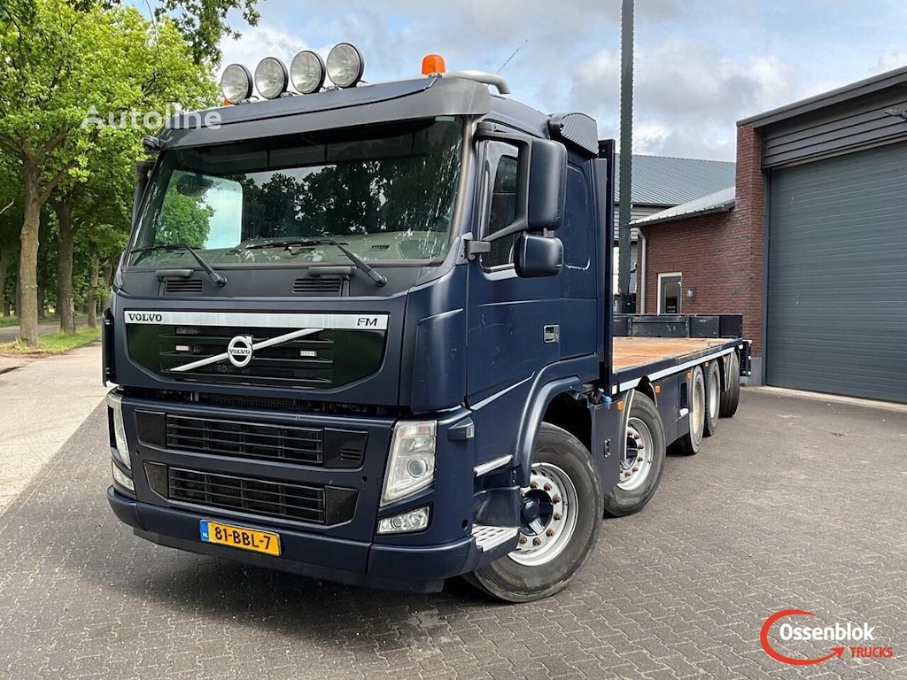 Volvo FM 420 10x4 Euro 5 rijplatenauto voorbereid voor zware kraan. kamion s ravnom platformom