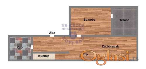 Dvosoban 53m2 Bulevar Evrope