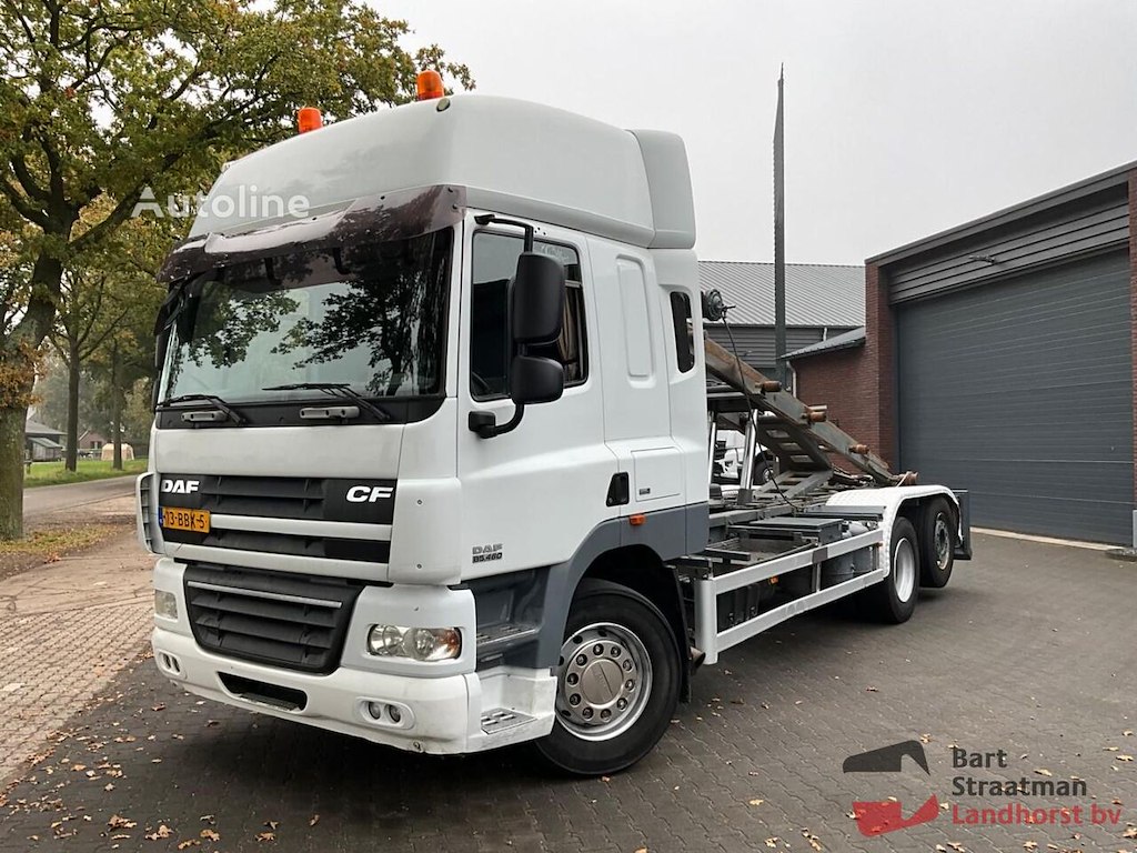 DAF FARCF85.460T 6x2 Euro 5 met kabelcontainersysteem. kamion sa kukom za podizanje tereta