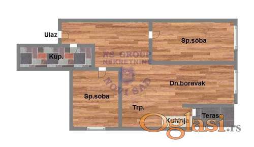 Trosoban 61m2 Bulevar Evrope
